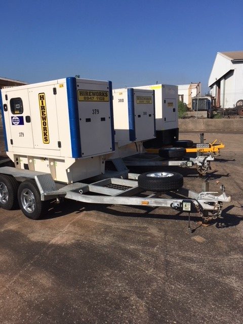 Generator On Trailer – 88KVA – Hireworks NT